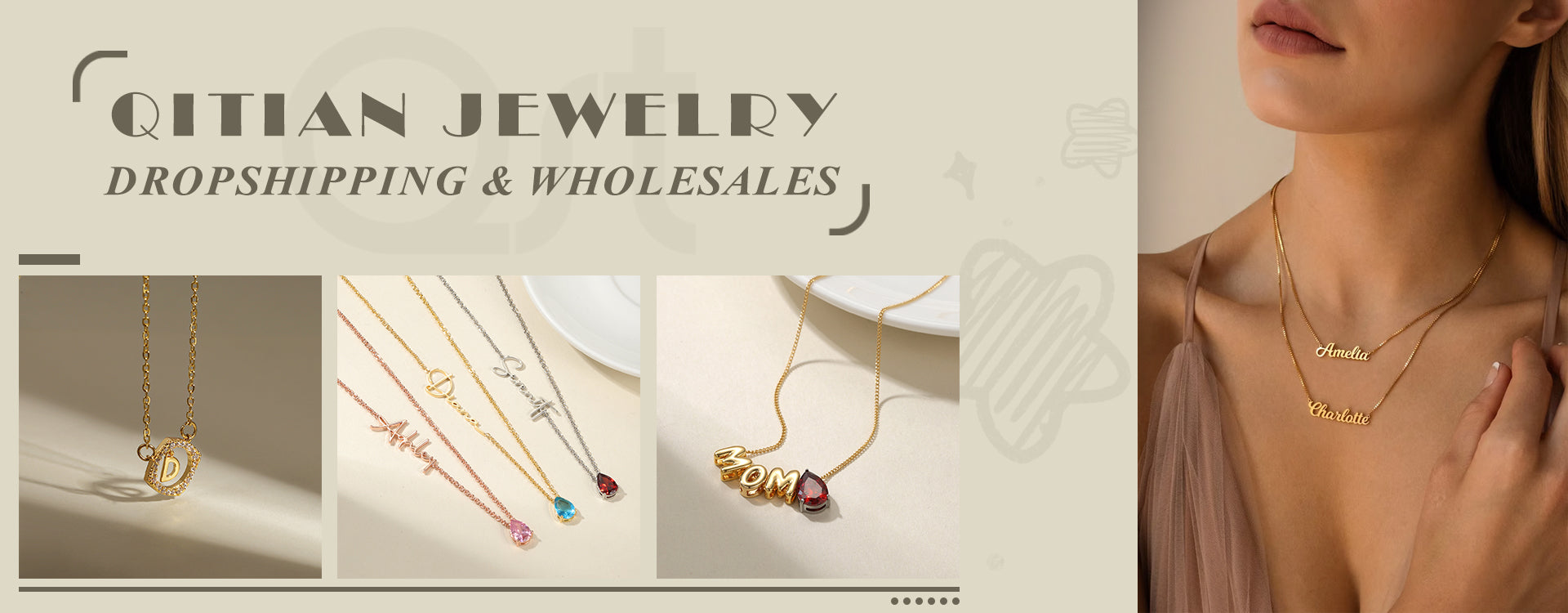 Personalized Necklaces, Earrings, Rings, Bracelets | Wholesale Jewelry ...