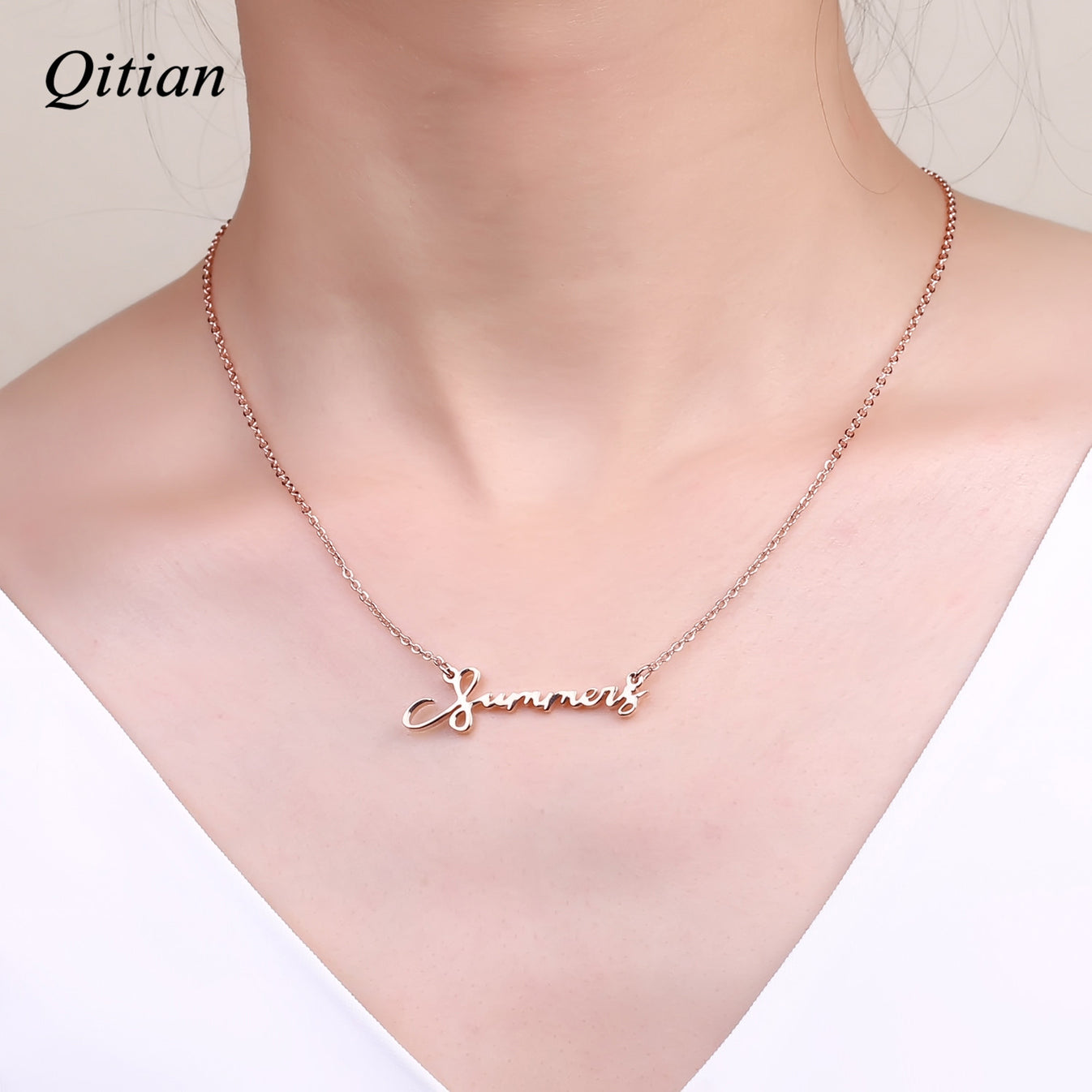 Signature Custom Necklace – Qitian Wholesale & Dropshipping